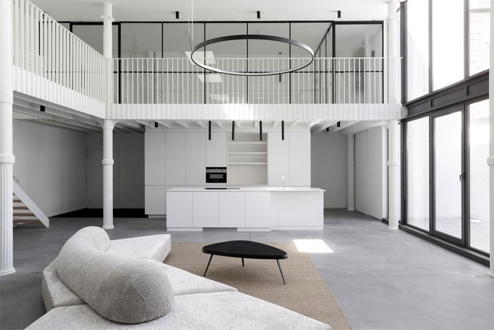 Luxurious Duplex Loft Apartment by STAM architecten - InteriorZine